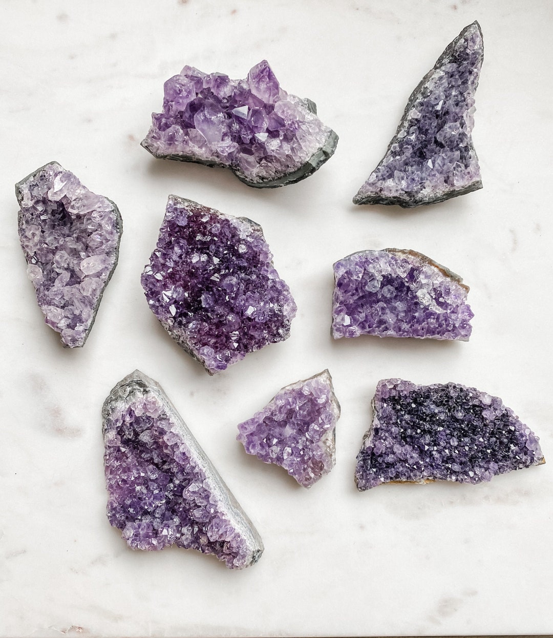 Amethyst Geode Cluster, Natural Home Decor, Amethyst Crystal - Etsy