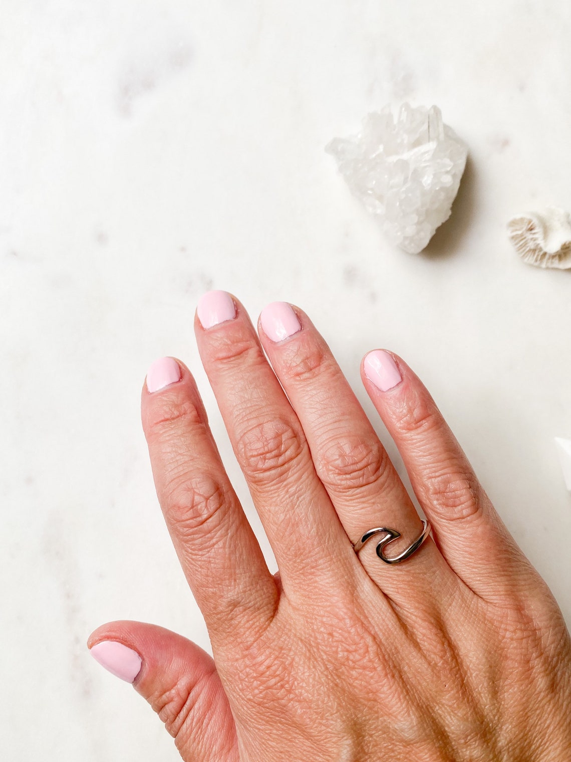 Sterling Silver Wave Ring, Wave Jewelry, Waves, Ring, Stackable Ring ...