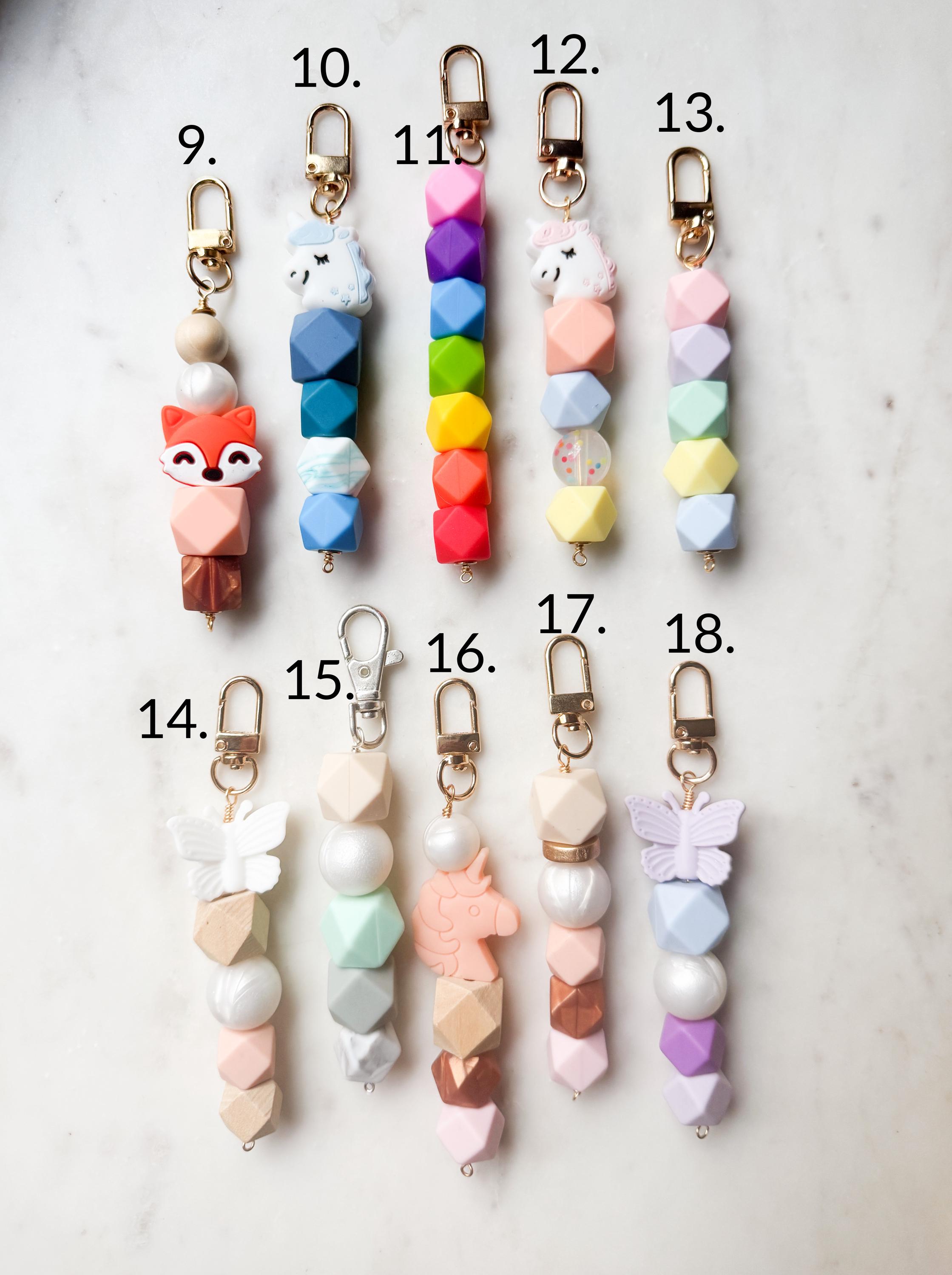 Cheerful Bag Charm With Beads, Purse Accessories - Etsy