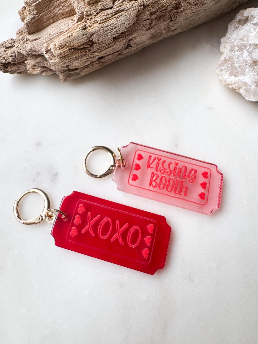 XOXO Kissing Booth Earrings, 14k Gold Vermeil Huggies - Etsy