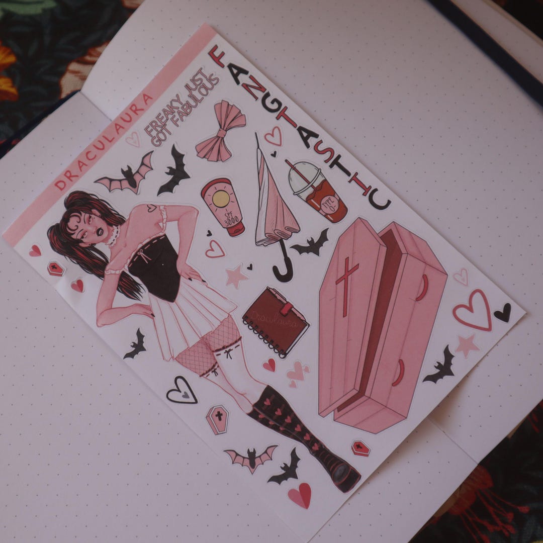 Draculaura | Sticker Sheet | Goth Monster Inspired Ghoul Girls High ...