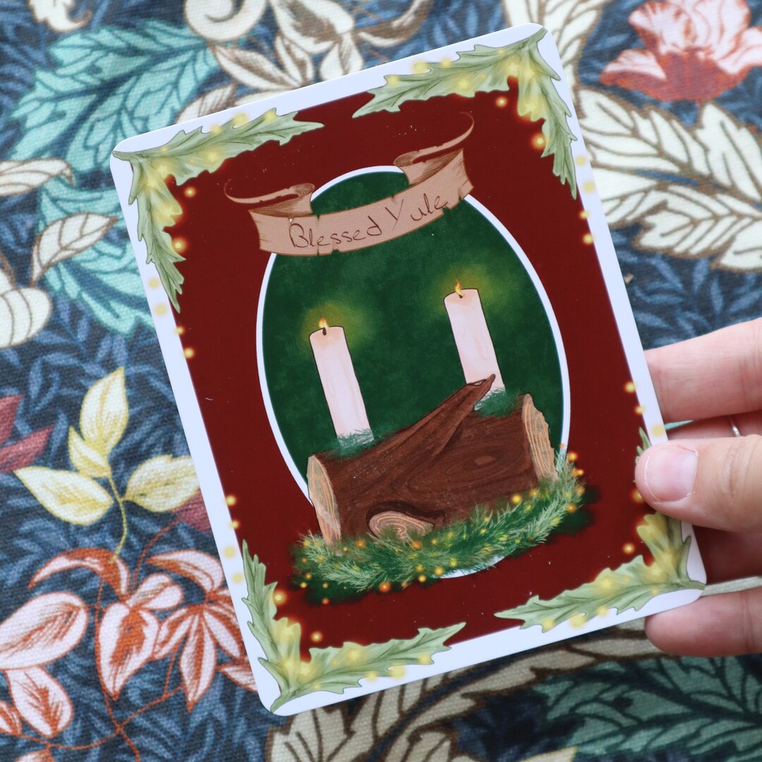 Yule A6 Art Print Wheel of the Year Art Print Wiccan Sabbats - Etsy