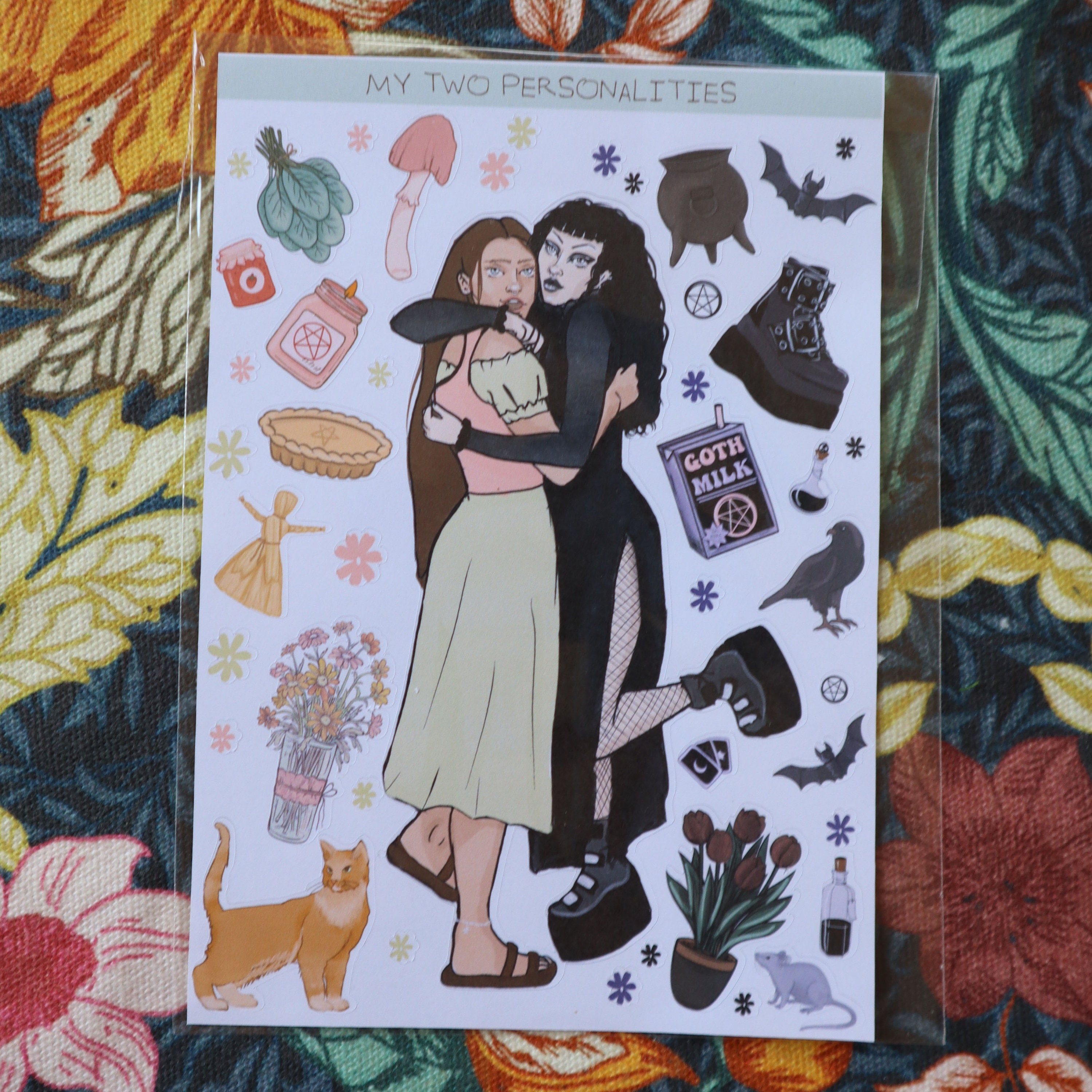 My Two Personalities Sticker Sheet - Etsy
