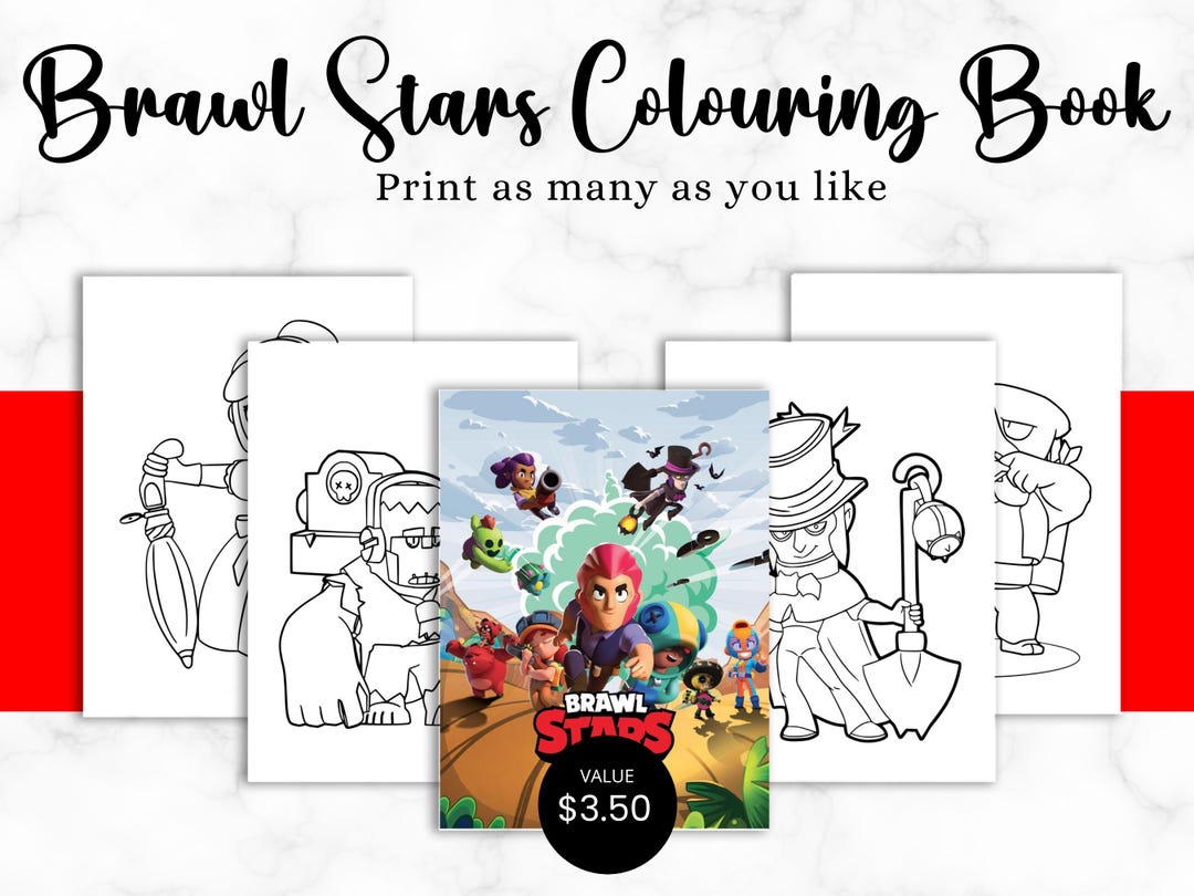 Brawlers Unite! Printable Coloring Pages - Etsy
