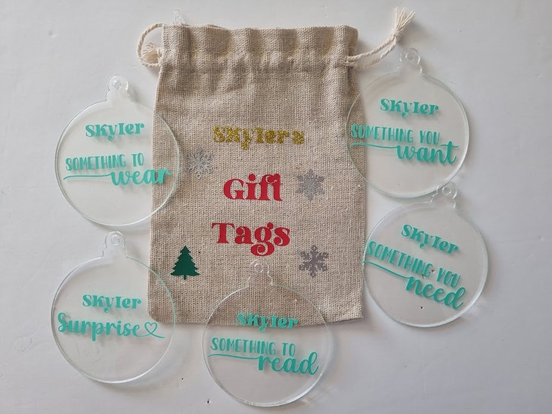 Personalized Reusable Gift Tags With Bag - Etsy