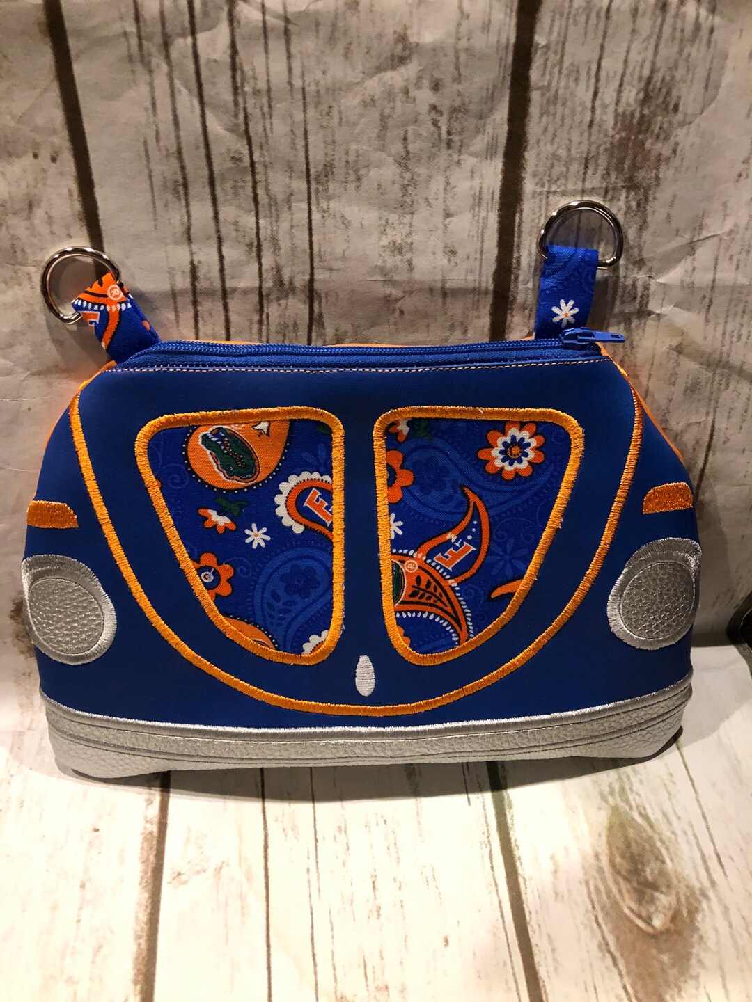 Gator Beetle Bug Cross Body Zipper Bag With Strap. Bag is Fully Lined ...