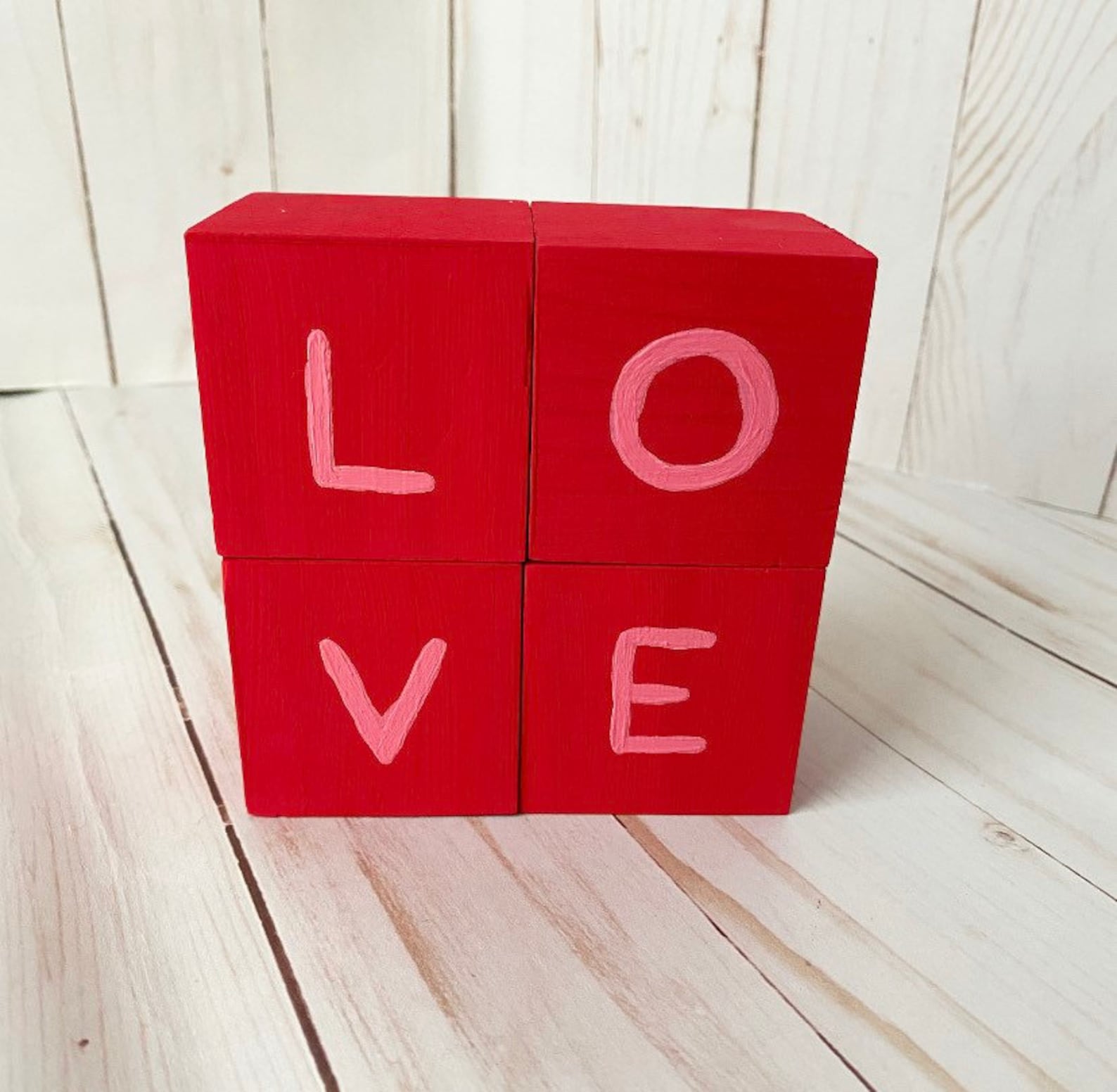 Wooden Valentines Day Decor love - Etsy