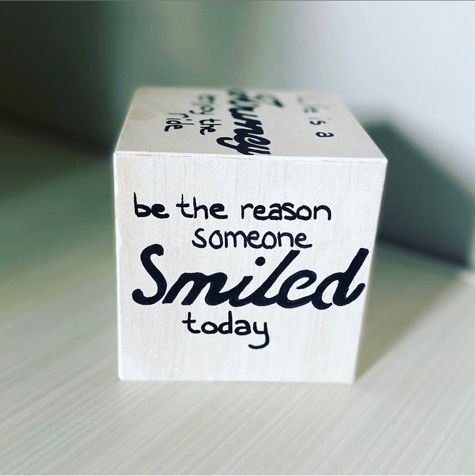 Wooden Motivational Message Block - Etsy