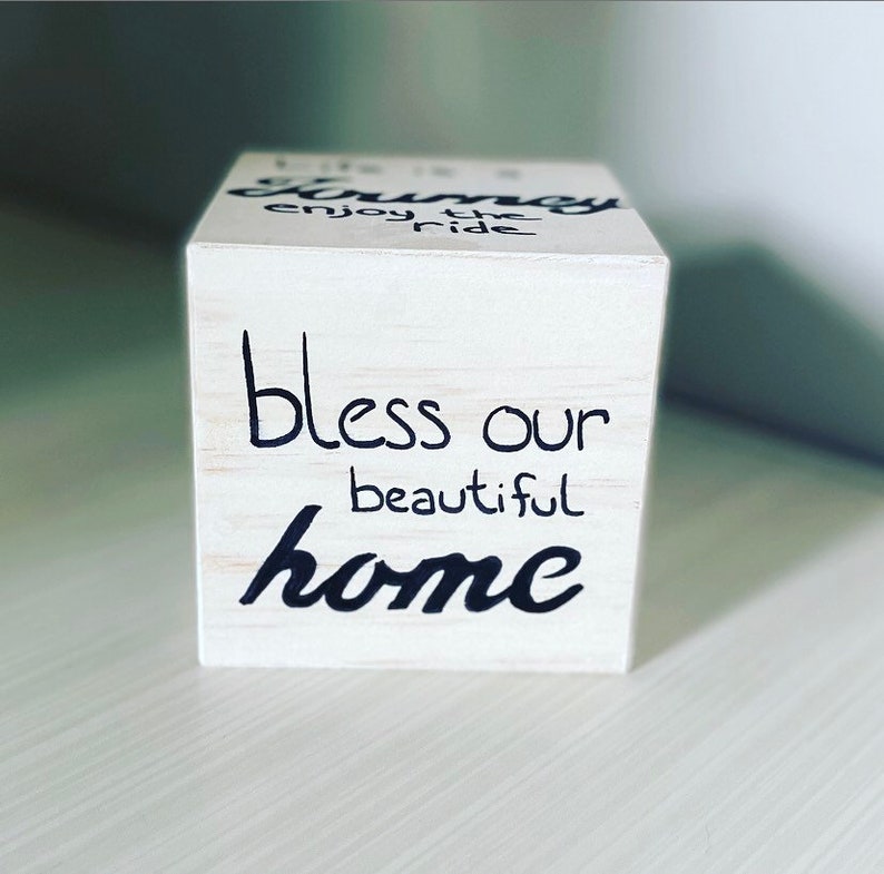 Wooden Motivational Message Block - Etsy