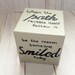 Wooden Motivational Message Block - Etsy