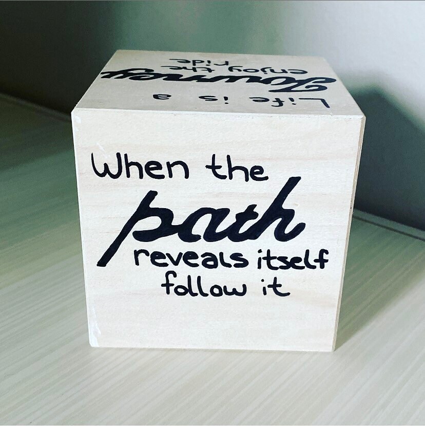 Wooden Motivational Message Block - Etsy