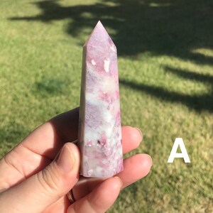 Pink Tourmaline and Lepidolite Towers (A-D) - Etsy