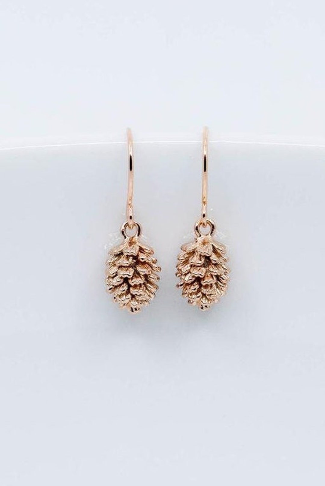 Earrings Rose Gold Pine Cones, Earrings Cones, Earrings Rose Gold ...