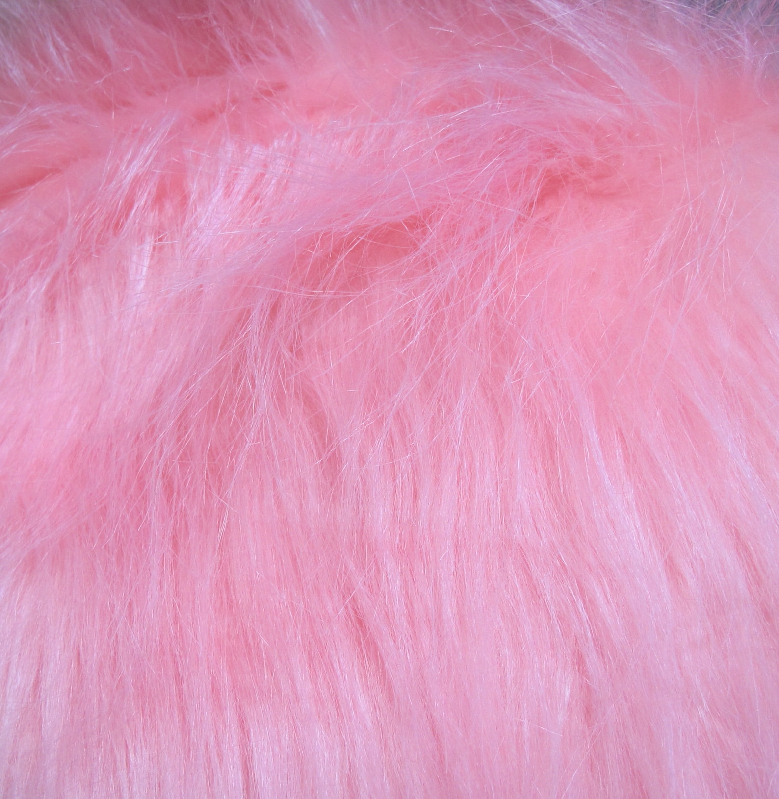 Luxury Pink Faux Fur Fabric 19 Long Pile Faux Fur Craft | Etsy