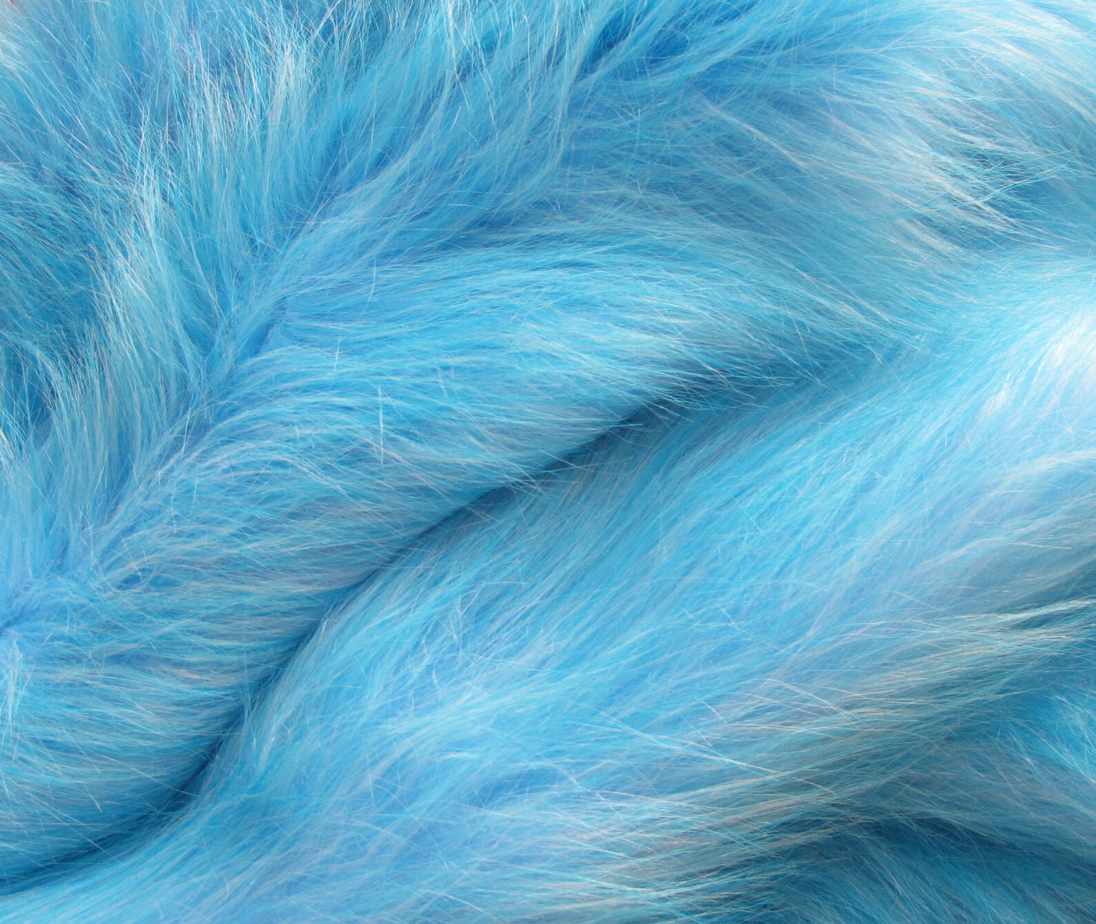 Blue Long Pile Faux Fur fabric Luxury Faux Fur 19 | Etsy