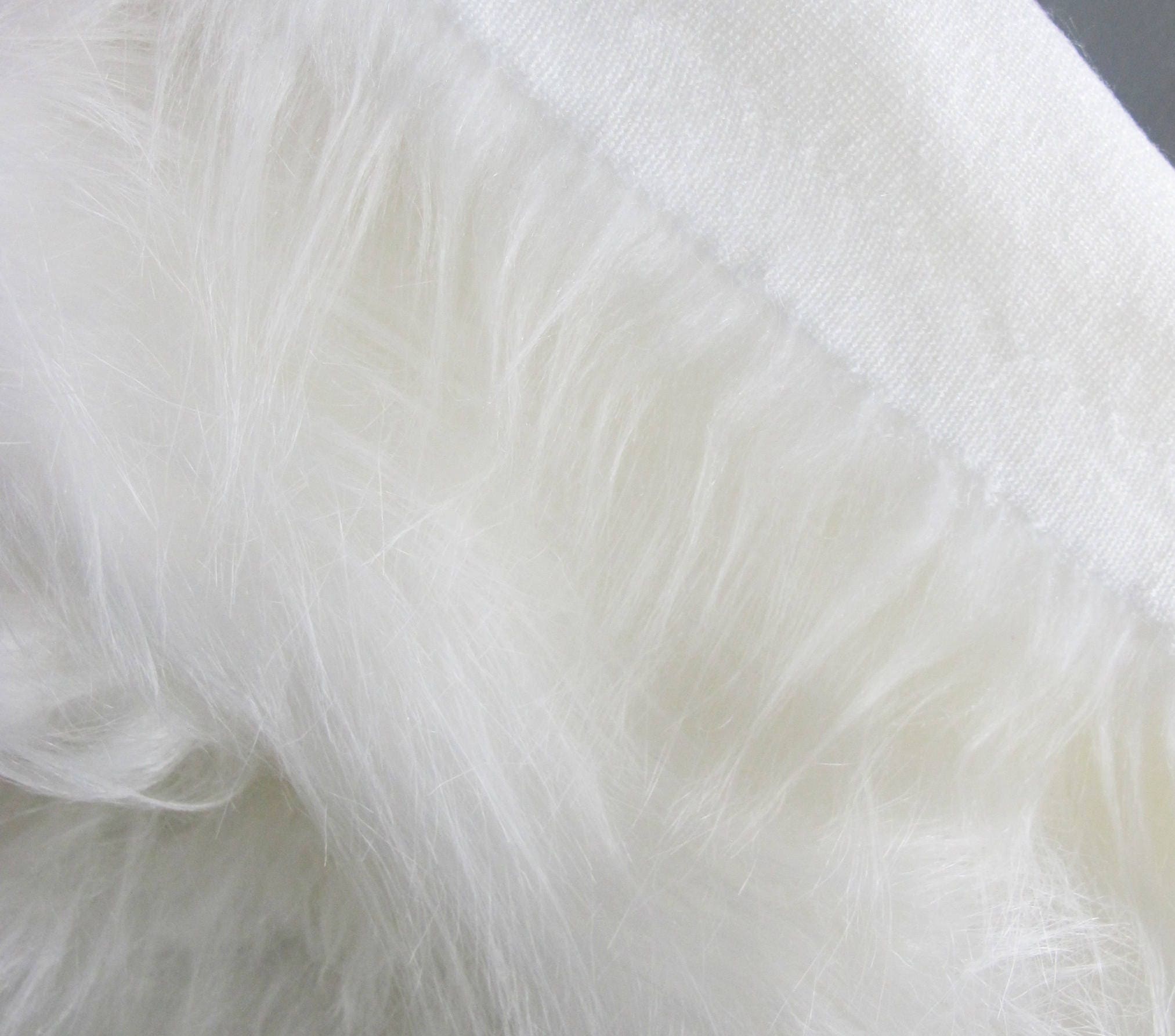 Luxury White Faux Fur Fabric 19 Long Pile Faux Fur | Etsy