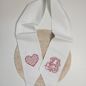 Valentine's Monogrammed Wreath Sash, Valentine Wreath Sash, Valentine's ...