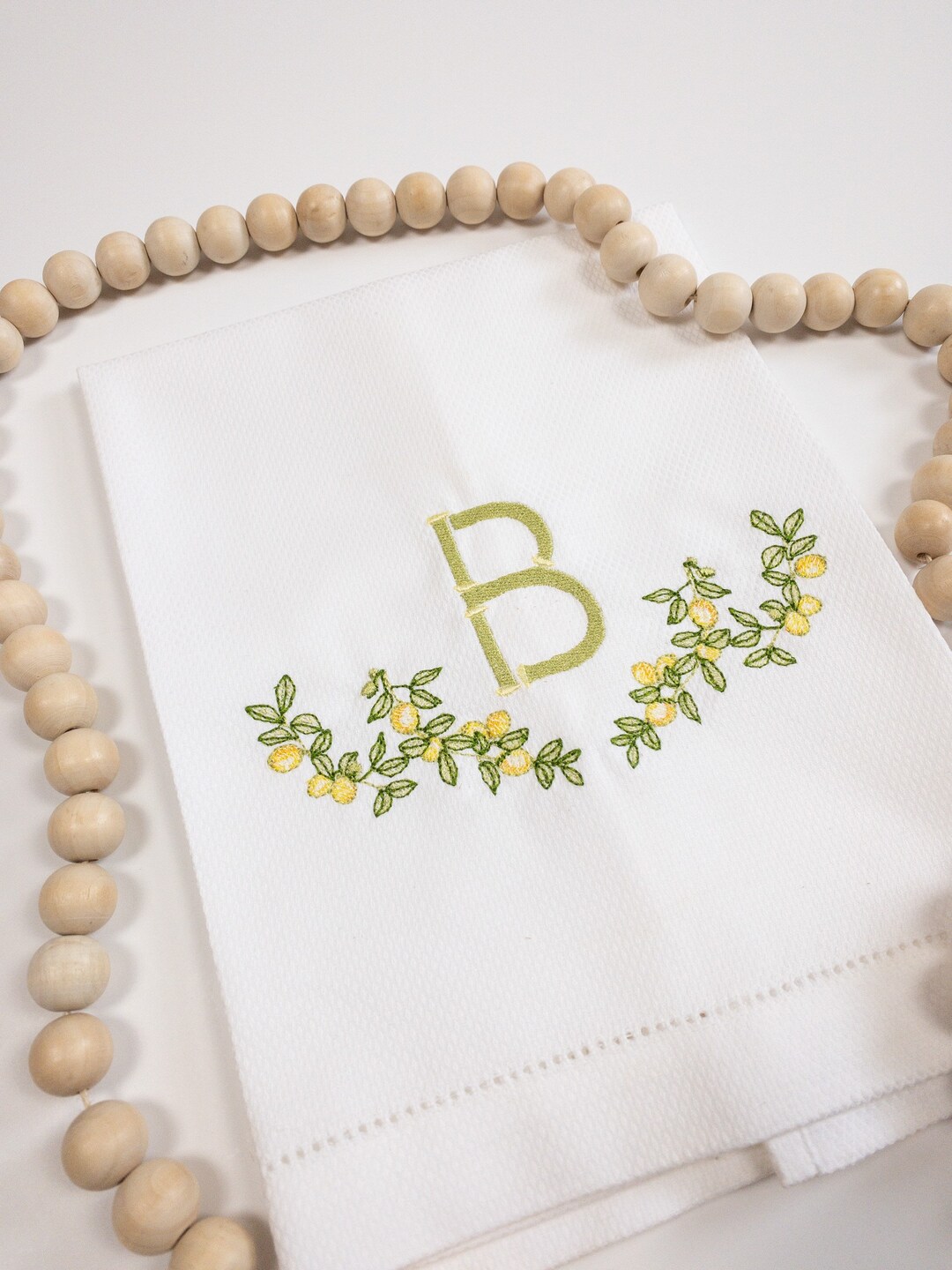 Monogrammed Citrus Themed Hand Towel, Lemon Hand Towel 124 - Etsy