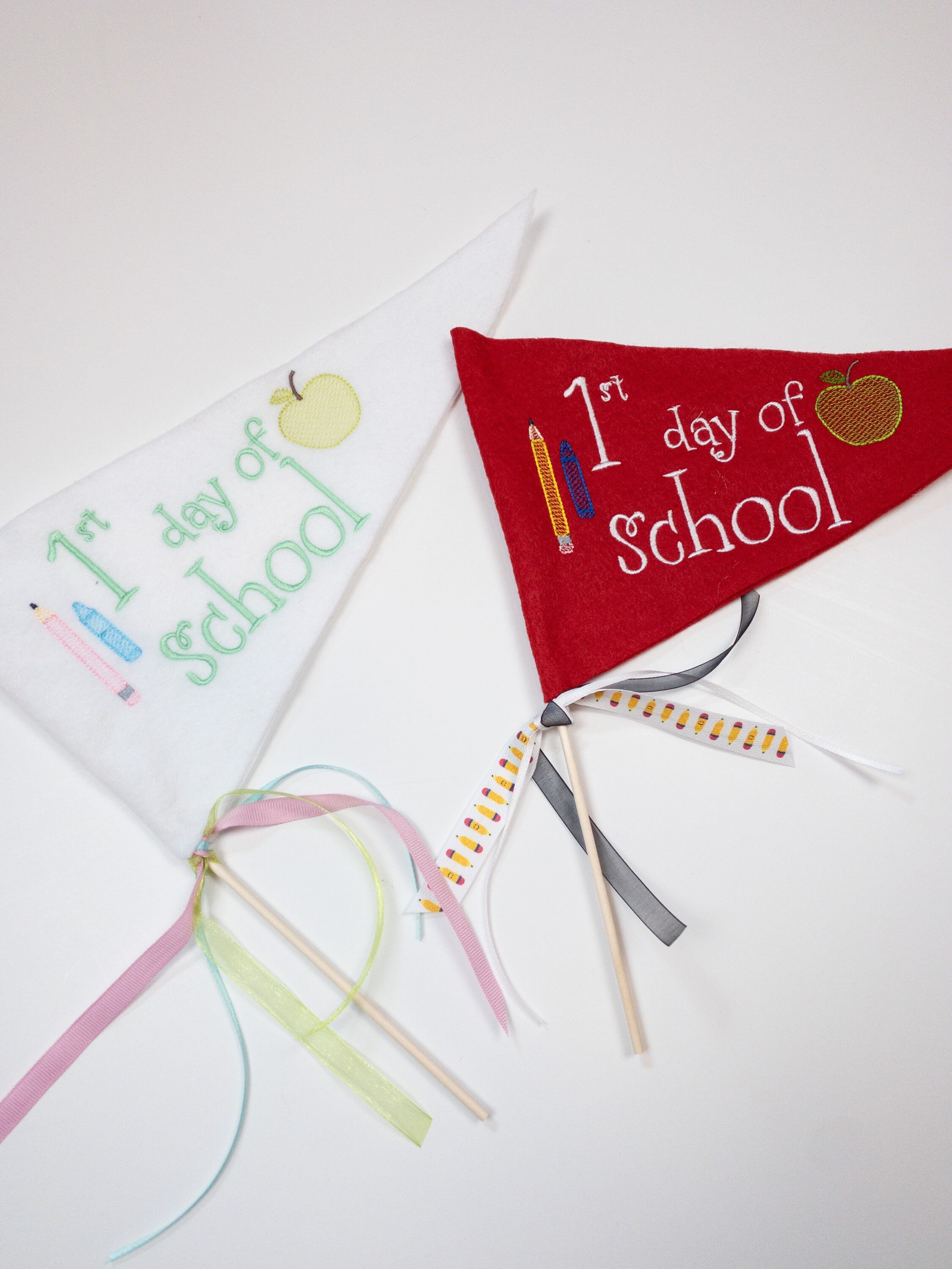 Pastel First Day of School Pennant Flag | Etsy