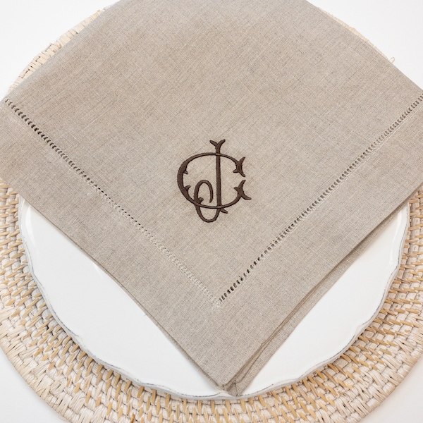 Monogrammed Napkins - Etsy