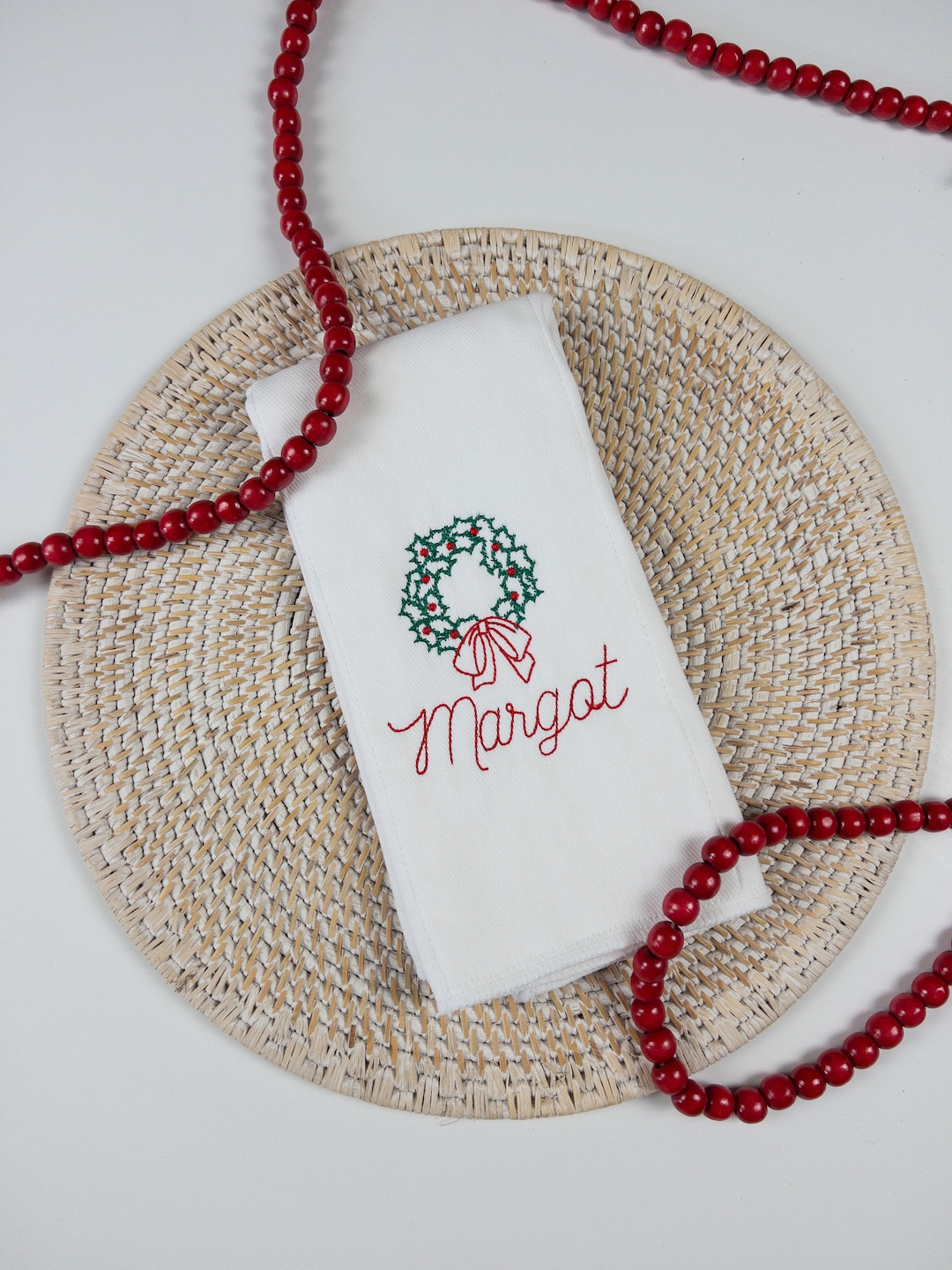 Personalized Christmas Burp Cloth, Monogrammed Christmas Burp Cloth ...