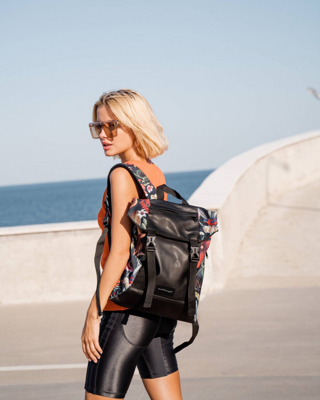 Floral Backpack for Women Floral Rucksack Women Floral - Etsy