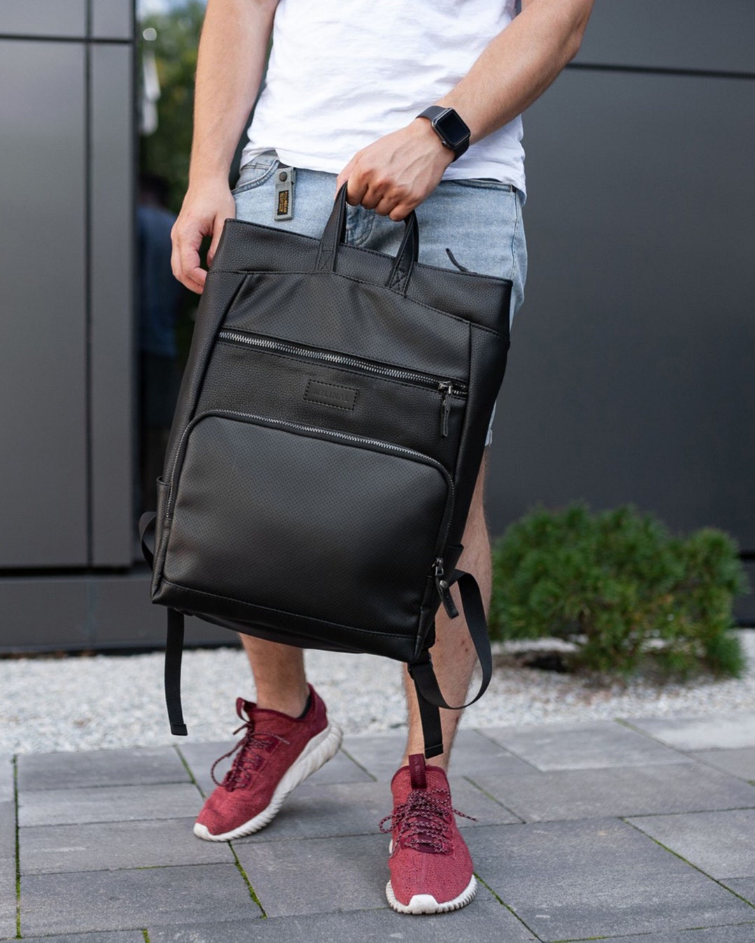 Everyday Backpack, Black Backpack for Business, Men's Laptop Backpack ...