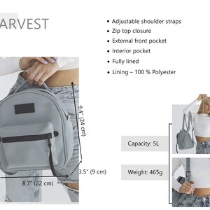 Small Backpack Purse, Light Blue Backpack, Lightweight Backpack ...