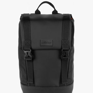 Black City Backpack, Cute Backpack for School, Eco Leather Laptop ...