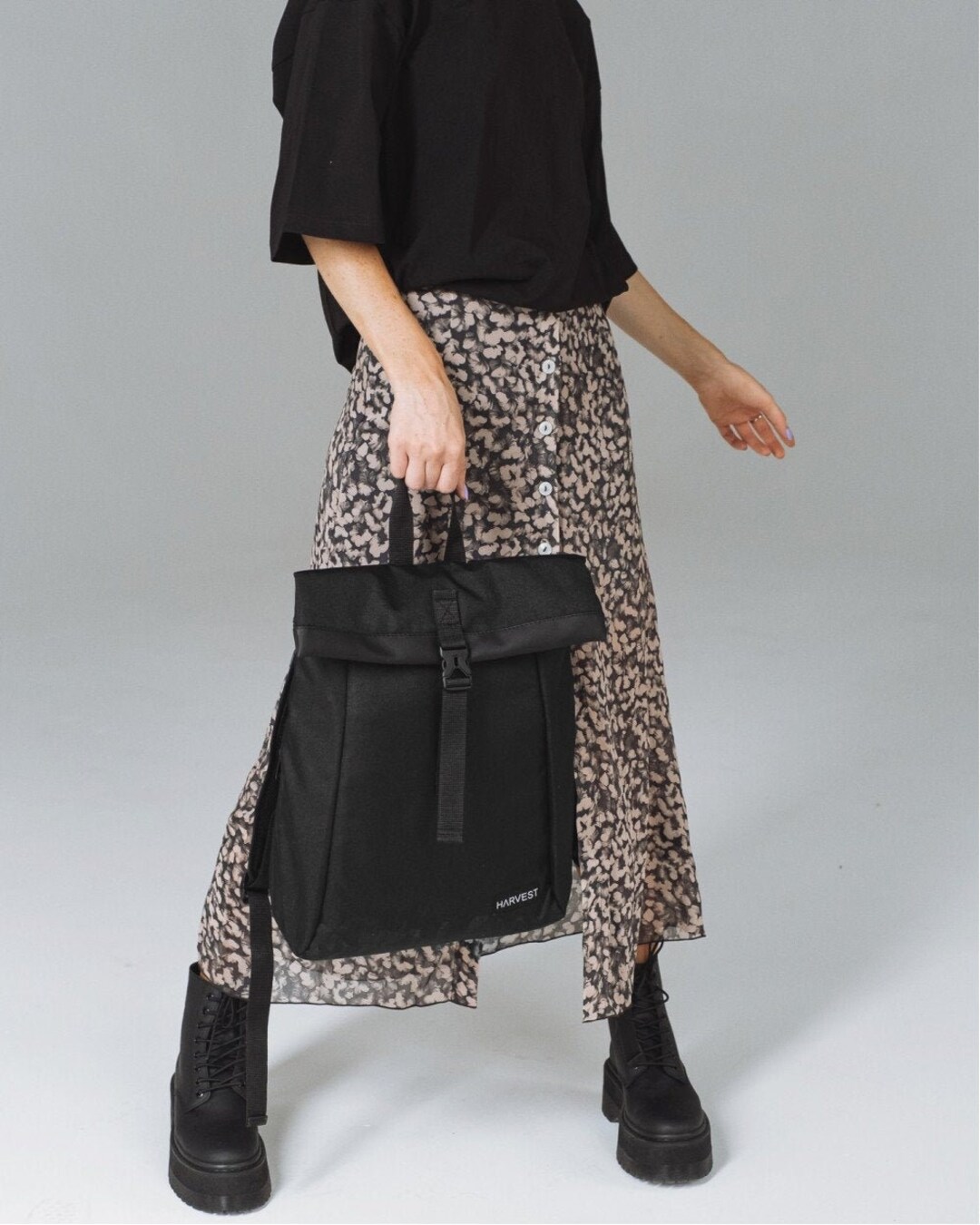 Small Black Backpack for Girl Woman Backpack Medium Backpack - Etsy