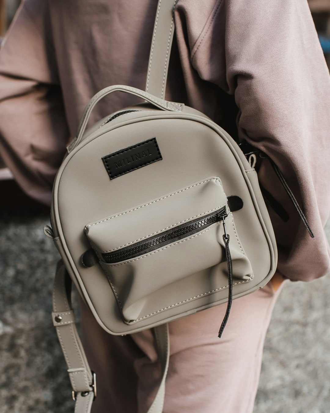 Personalized Mini Backpack, Leather Backpack, Girl Teen Women Monogram ...