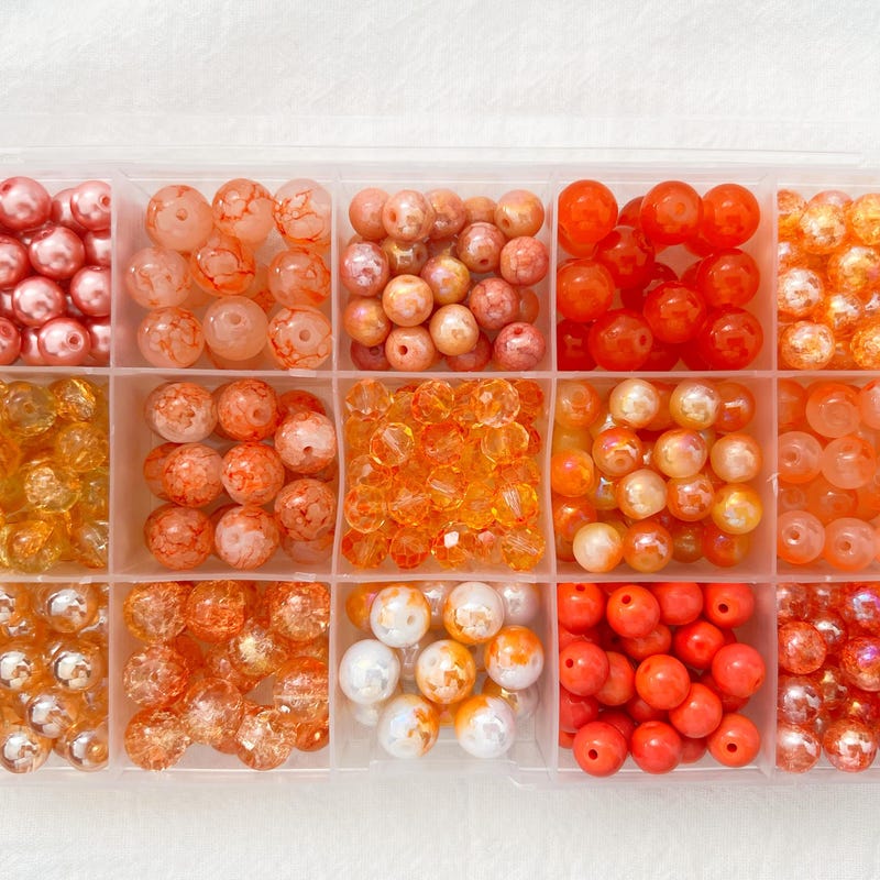 Orange Beads - Etsy