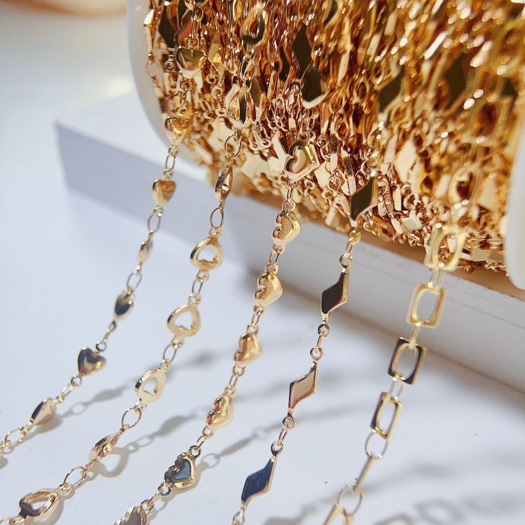 KC Gold Multipurpose Chain Link Chain Bracelet Necklace Jewelry Making ...