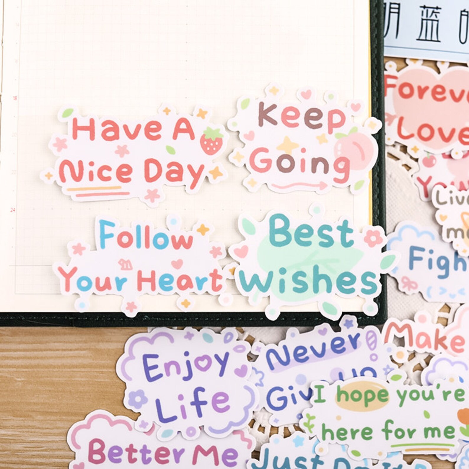 20pcs Text Stickers Words Stickers Phrase Stickers Planner - Etsy
