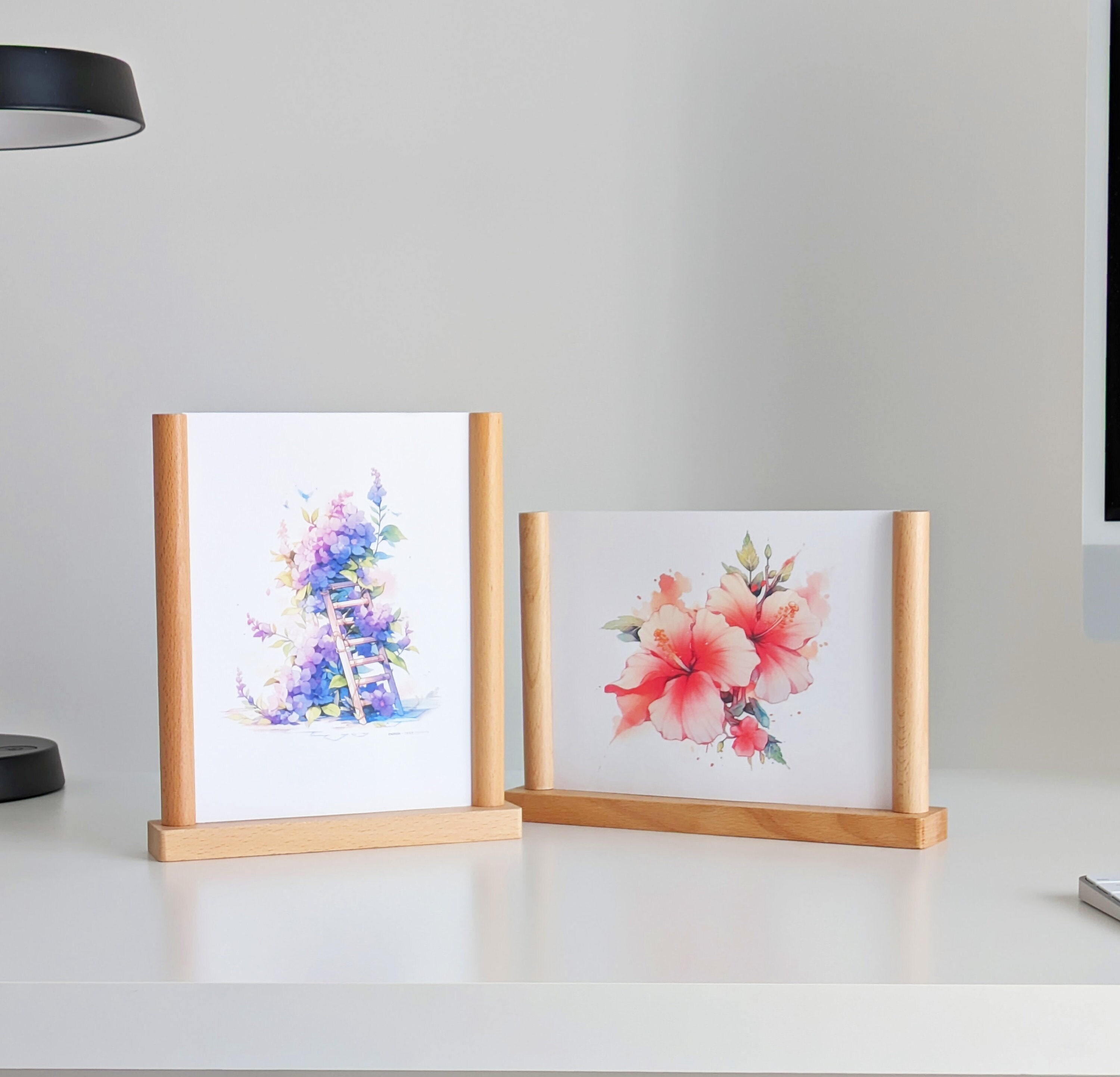 4x6 5x7 6x8 Wooden Double-sided Picture Frame Horizontal Vertical ...