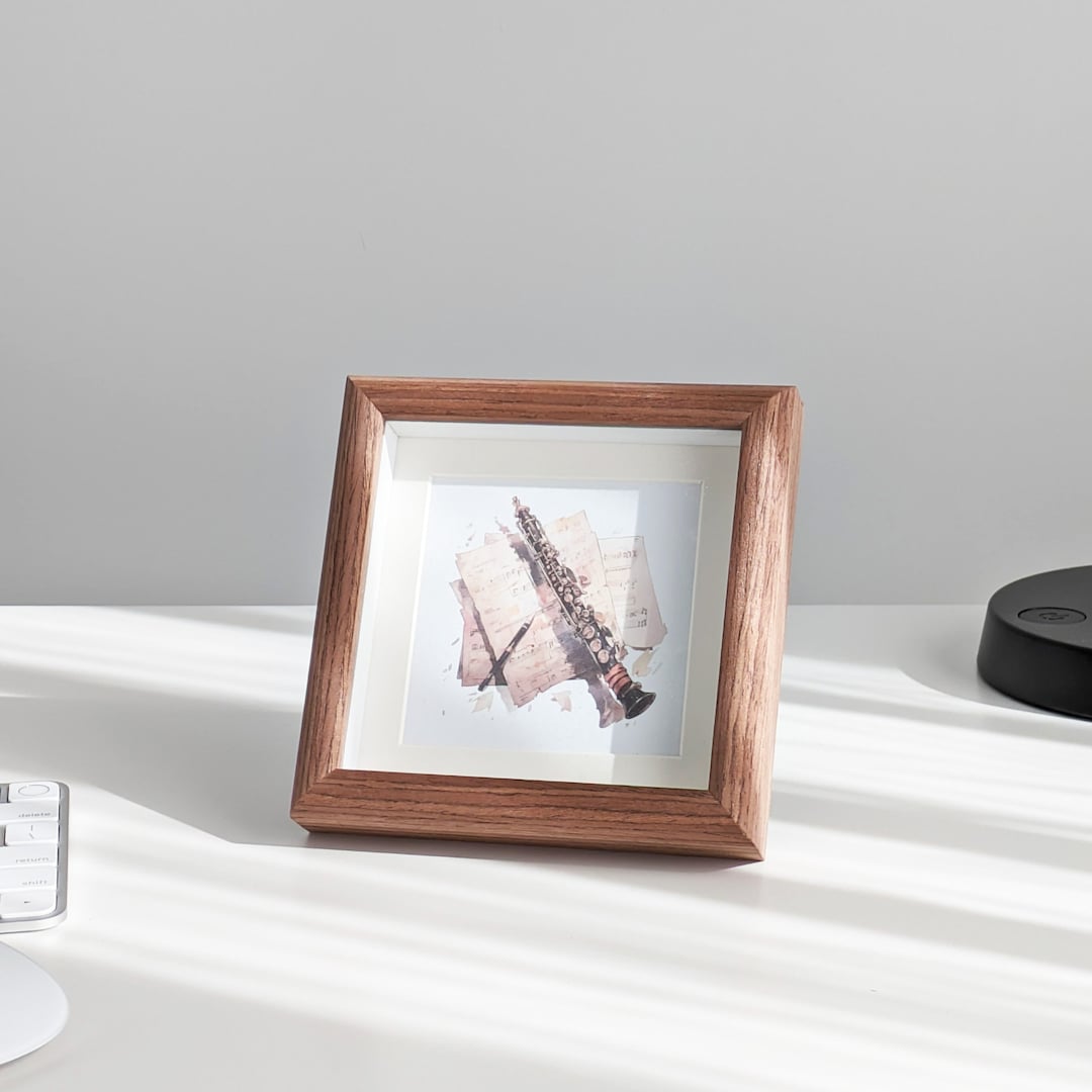9x9 8x8 6x6 7x7 5x5 4x4 Square Wood Picture Frame With Mat Photo Frame ...
