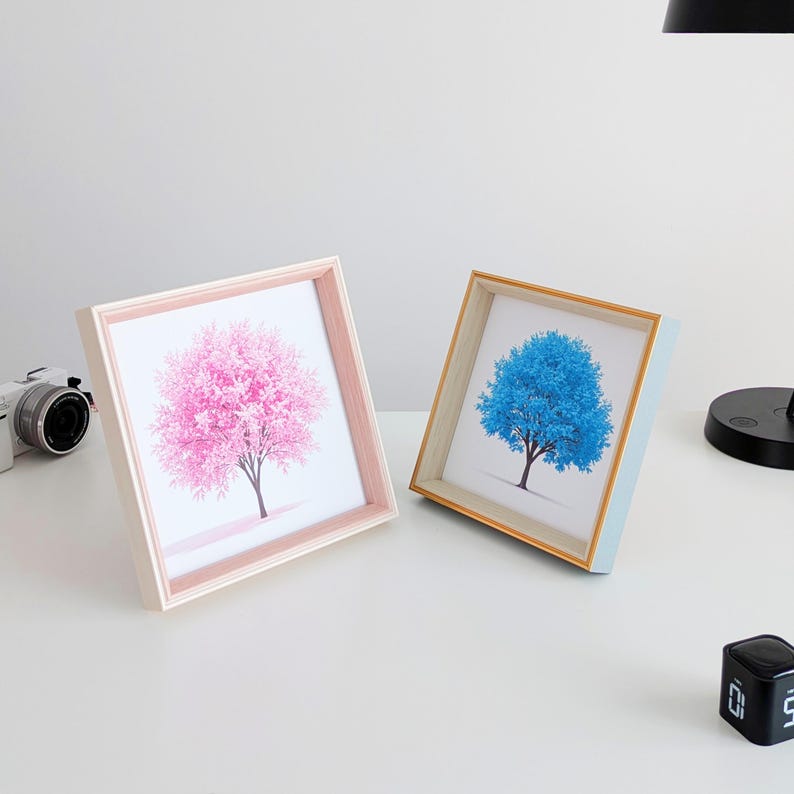 10x10 8x8 6x6 7x7 5x5 Square Pink Blue Picture Frame Photo Frame for ...