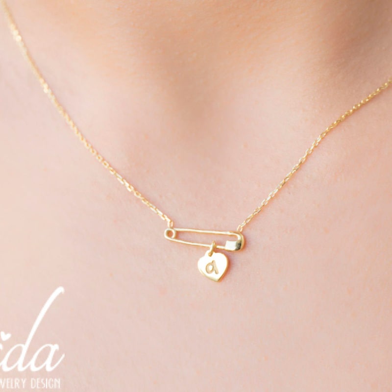 Safety Pin Necklace - Etsy