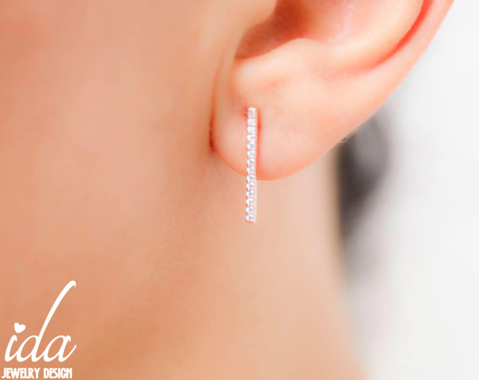 Rose Gold Stud Earrings Statement Earrings Earrings Etsy