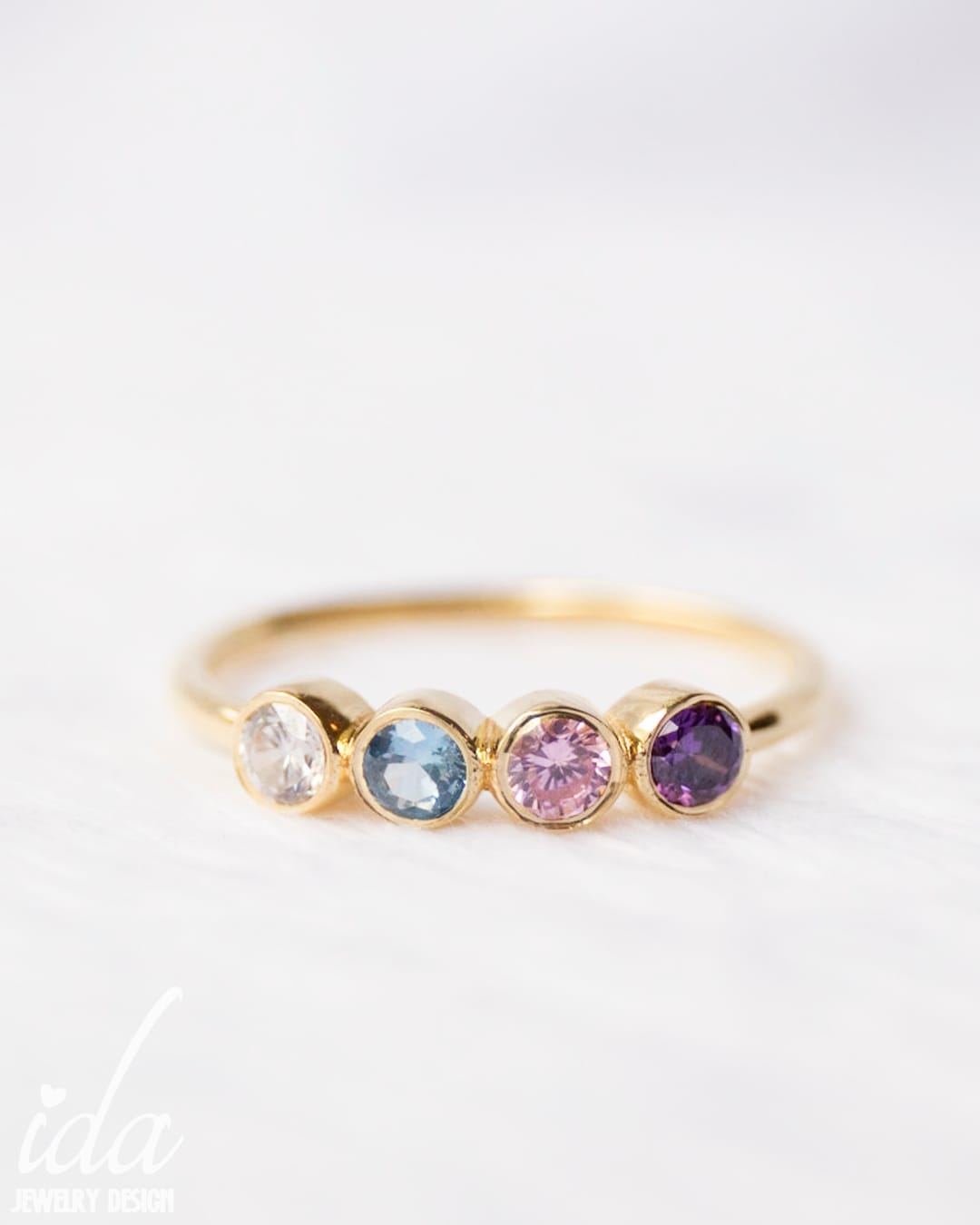 Mothers Ring, Personalized Unique Gifts for Mom, Birthstone Ring ...