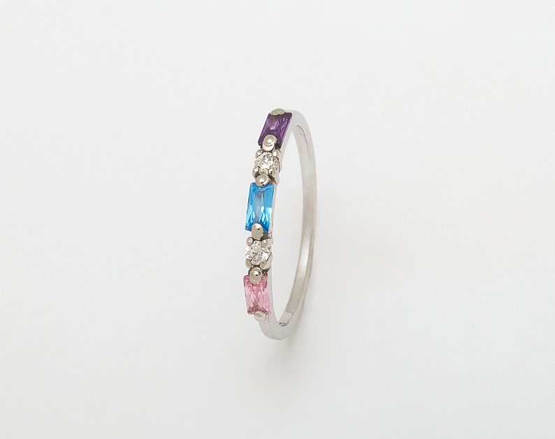 14K Gold Mothers Ring 23 4 5678 Stone Birthstone Rings - Etsy