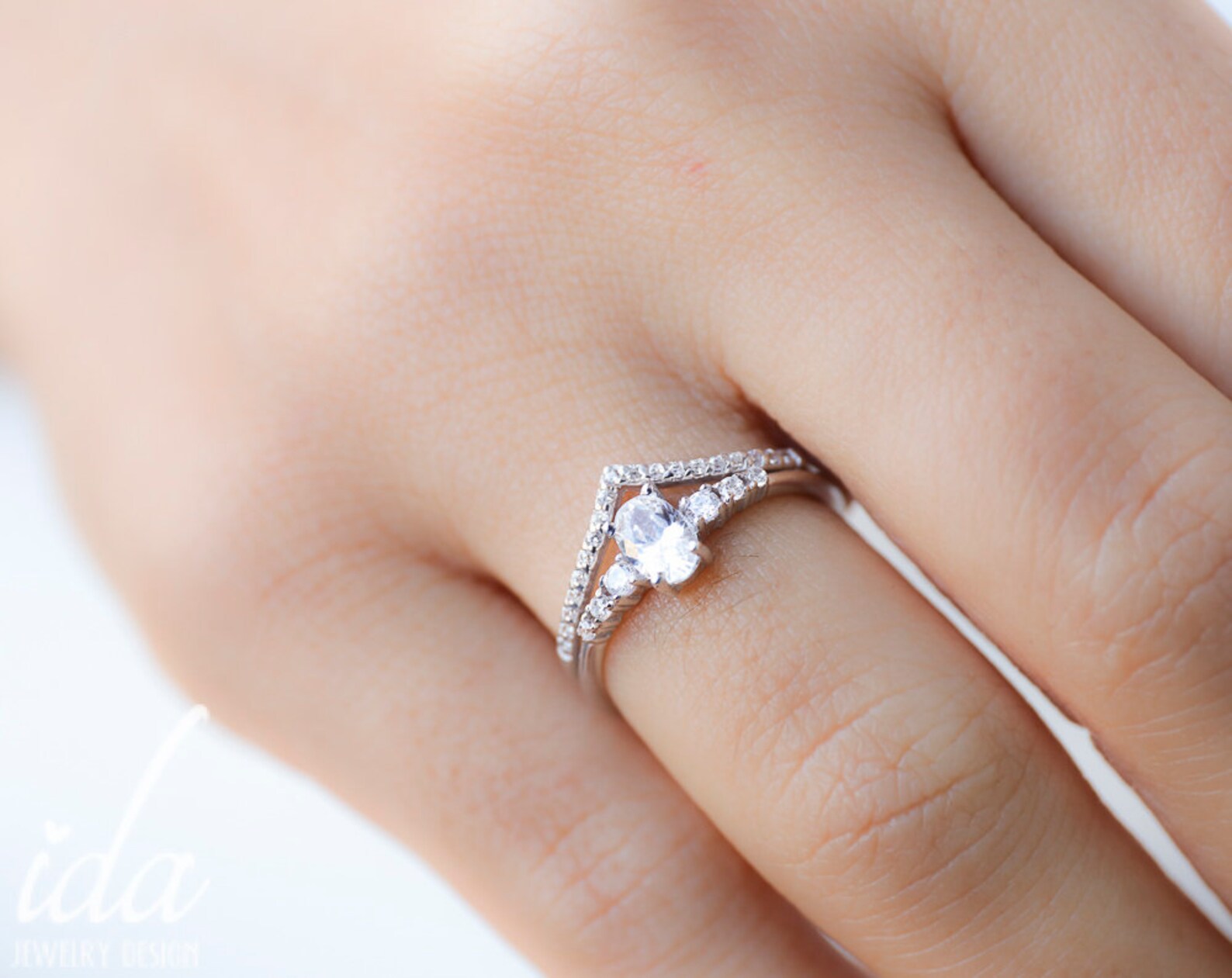 Engagement Rings for Women Cubic Zirconia Engagement Ring | Etsy