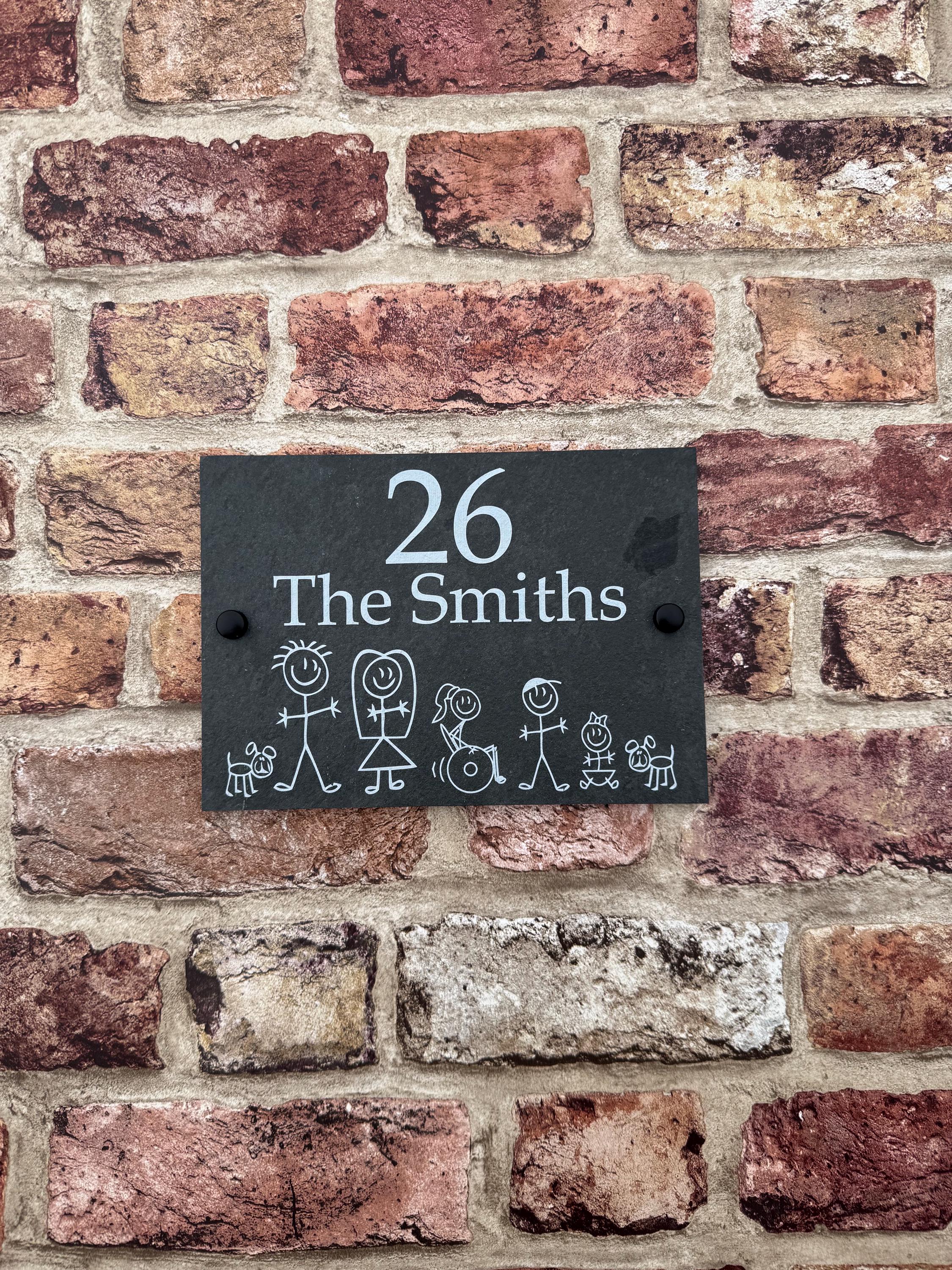 Small House Family Sign