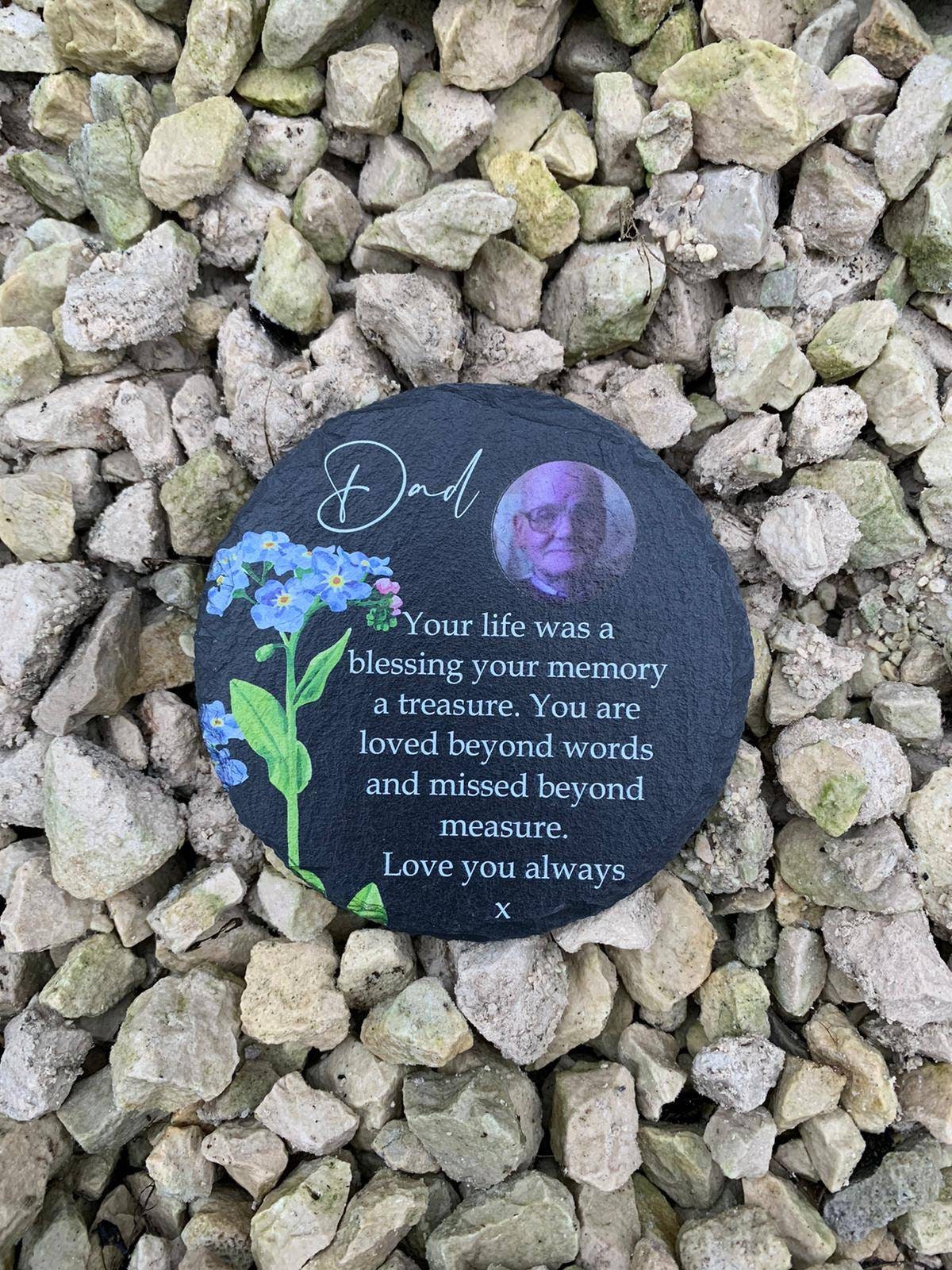 Grave Memorial Slate Memorial Plaque in Loving Memory - Etsy UK