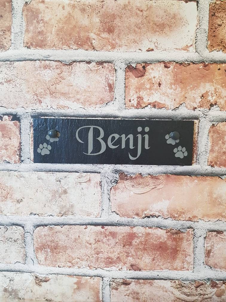 Dog Slate Sign Personalised Animal Cage Sign Pet Sign Pet | Etsy UK