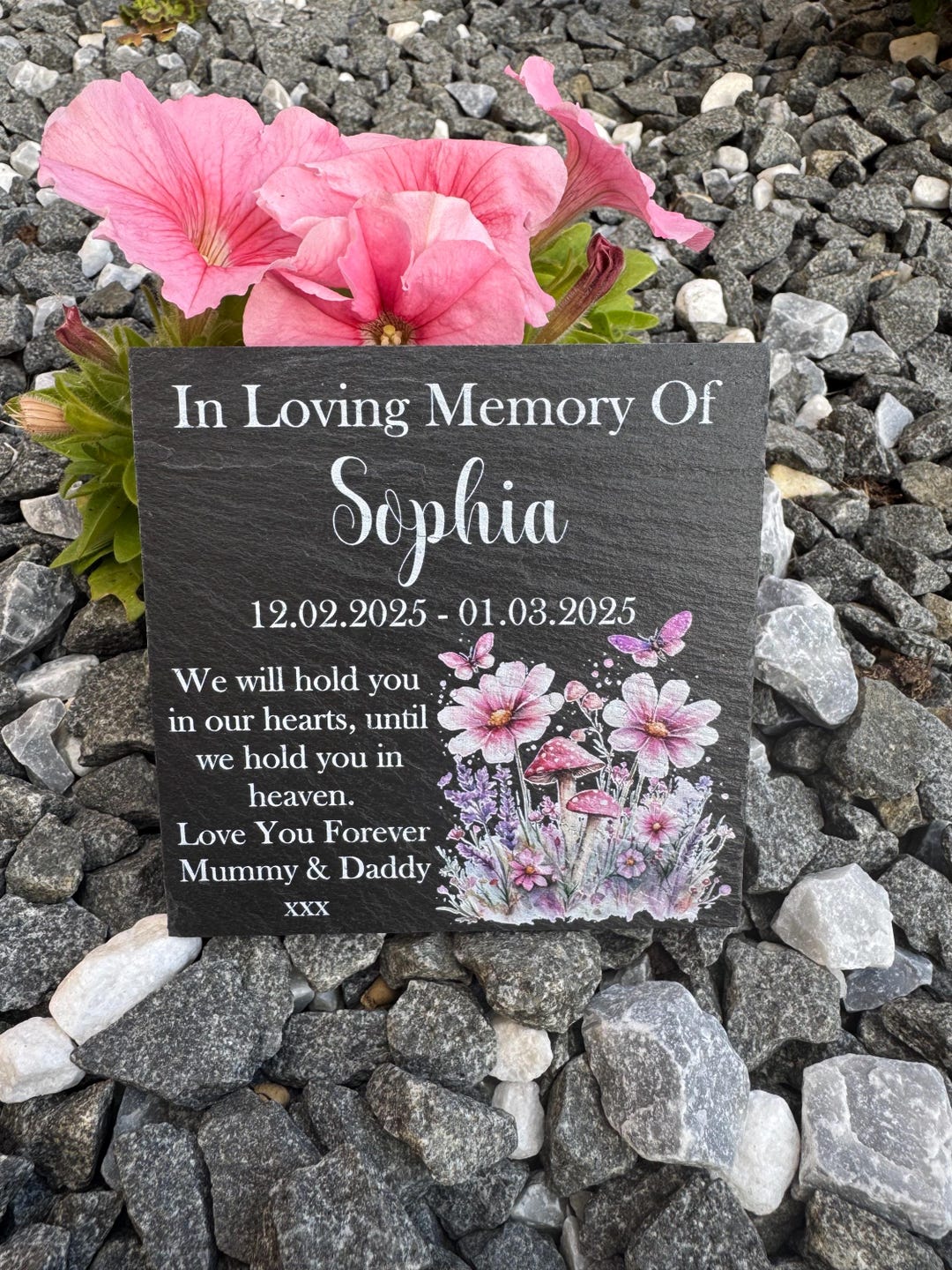 Memorial Slate, in Loving Memory, Grave Marker, Memorial Plaque ...