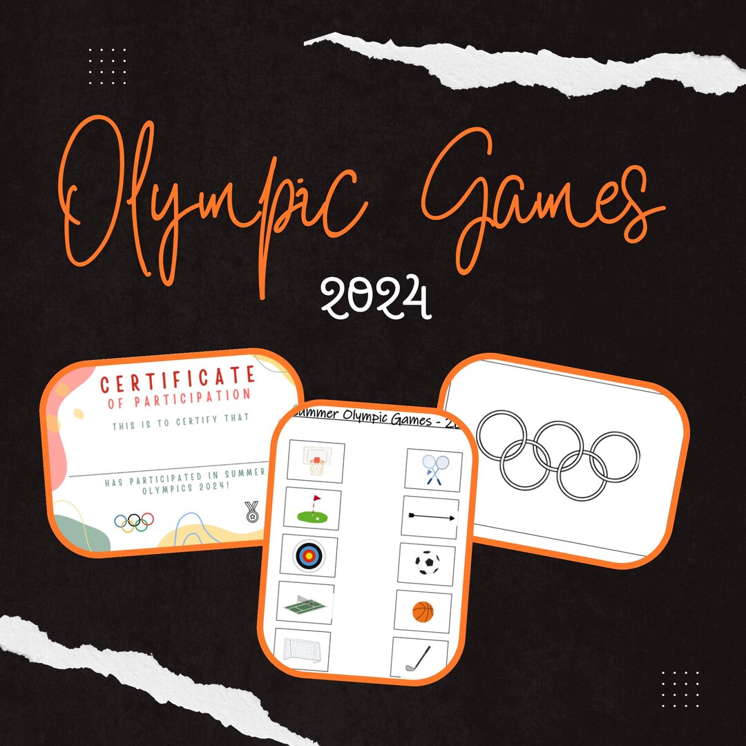 Olympic Games 2024 Activity Pack - Etsy