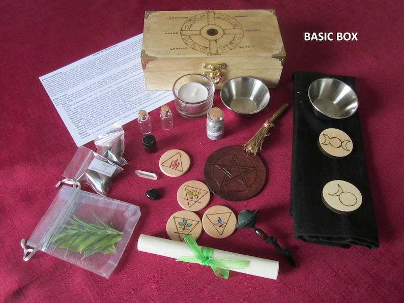 Travel or Home Altar Box Altar Starter Kit by Aponi Wicca - Etsy