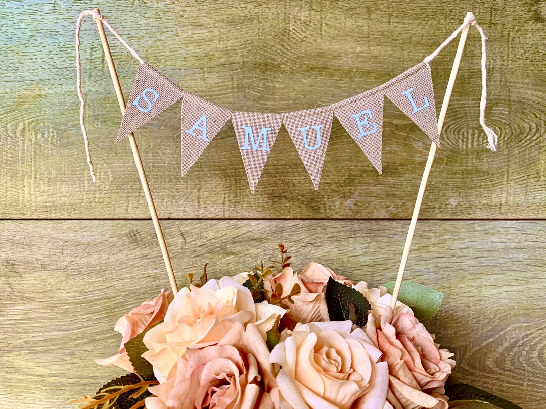 Cake Topper Festoon Banner for Wedding Cake Garland Bride and Groom ...