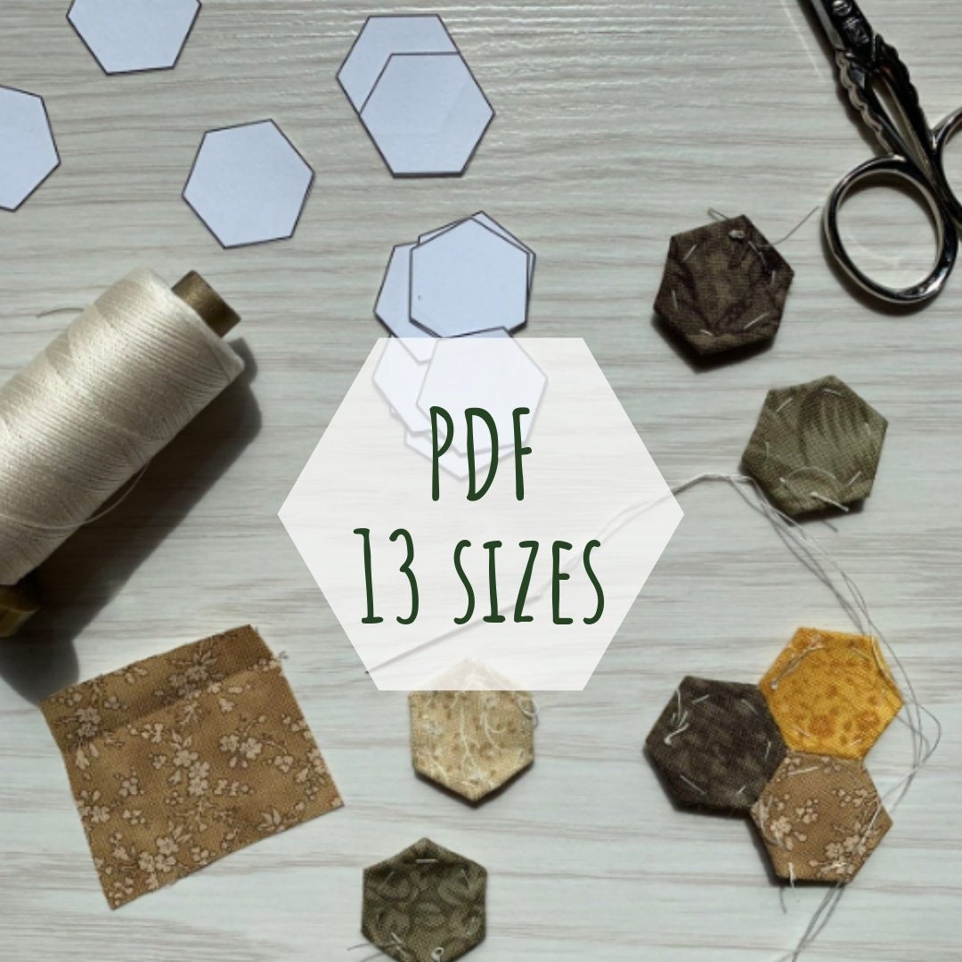 Hexagons English Paper Piecing Honeycomb Templates Block Hexagon Quilt ...